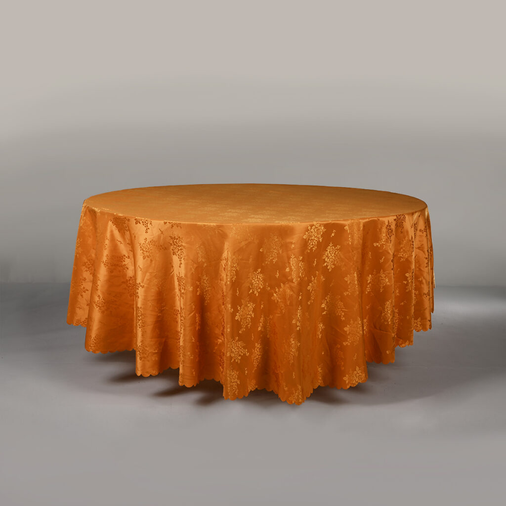Crush Satin Table Cloth 108″ – Sun Tent