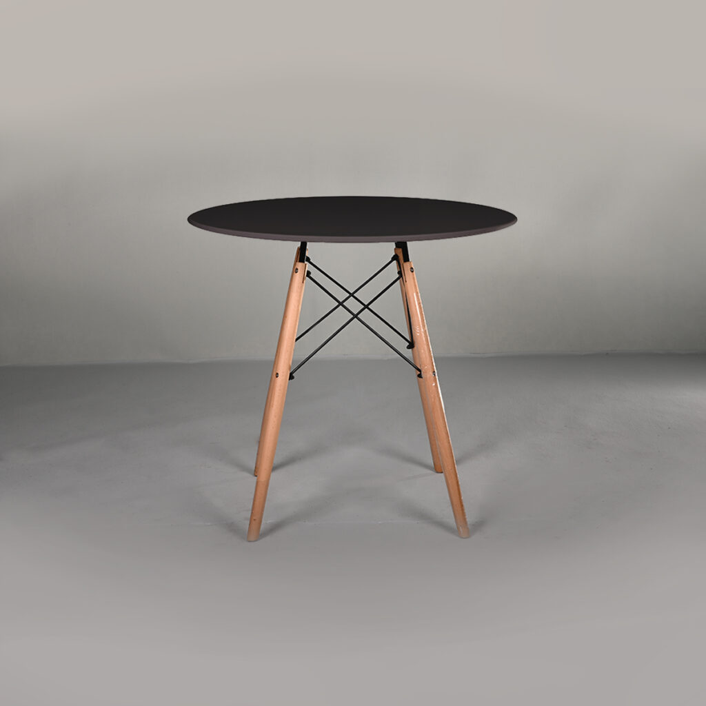Discussion Table with Wooden Leg – Sun Tent