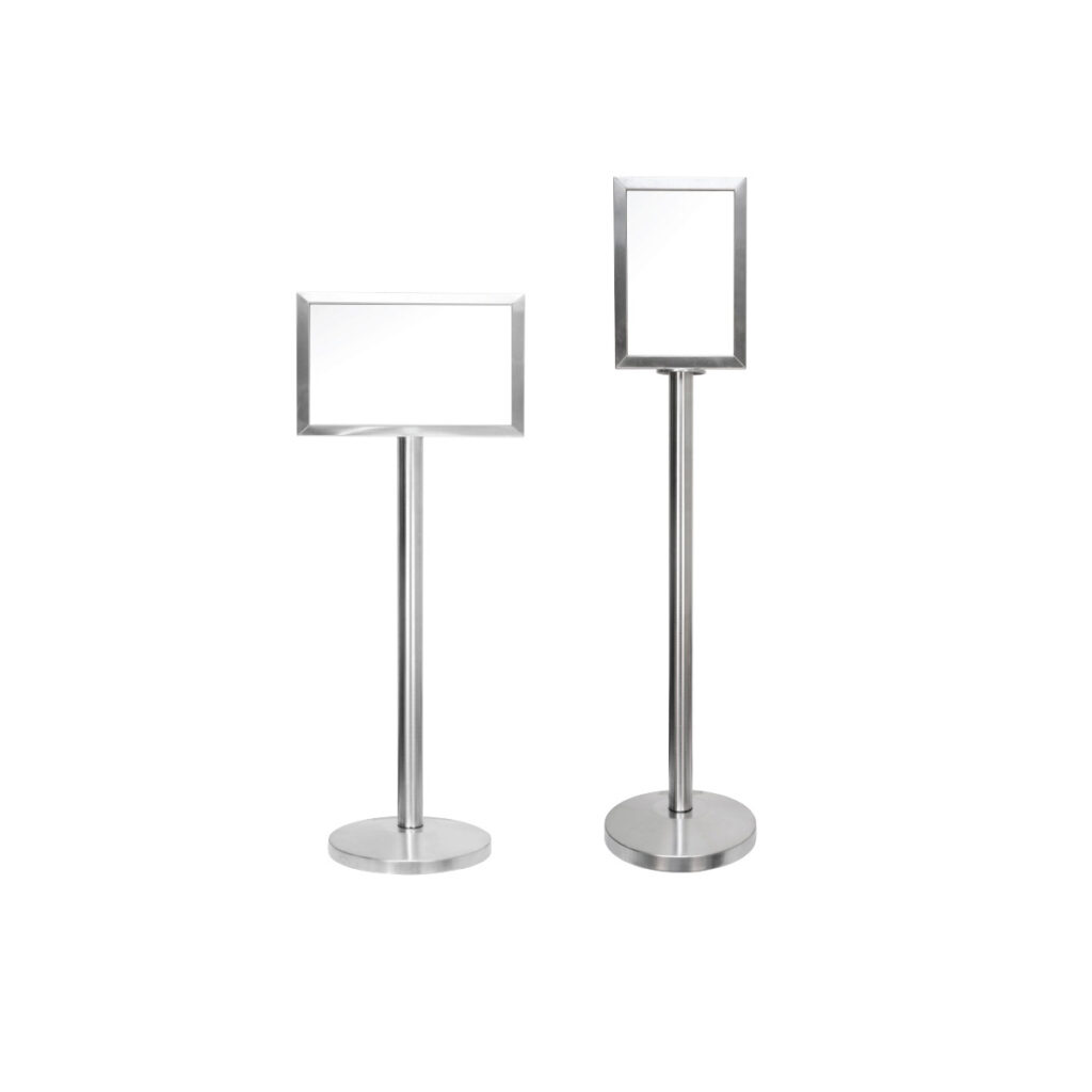 Stainless Steel A4 Size Signage Stand – Sun Tent